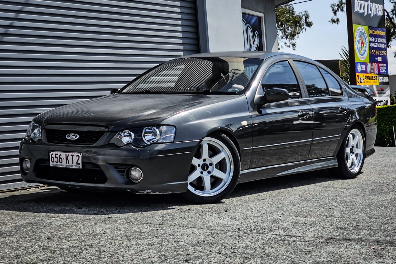 ford falcon avid av-06 white polished lip wheel #20752