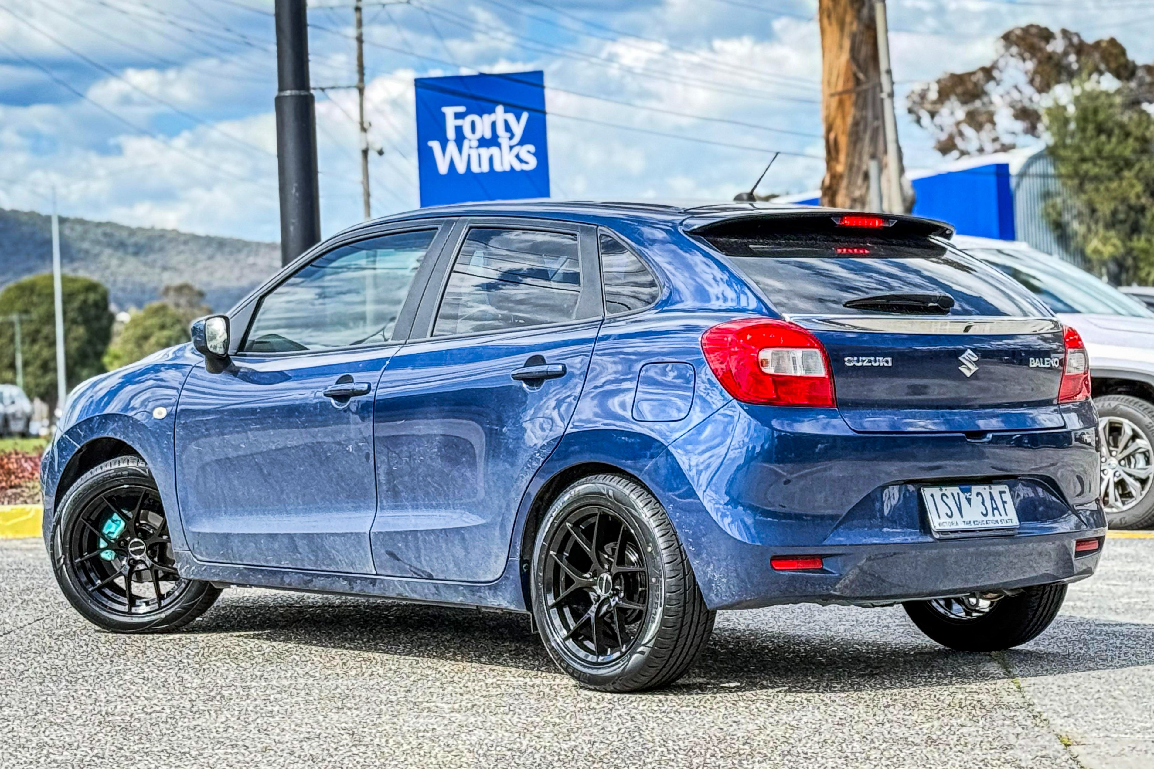 suzuki baleno hussla forged b5 gloss black wheel #20793