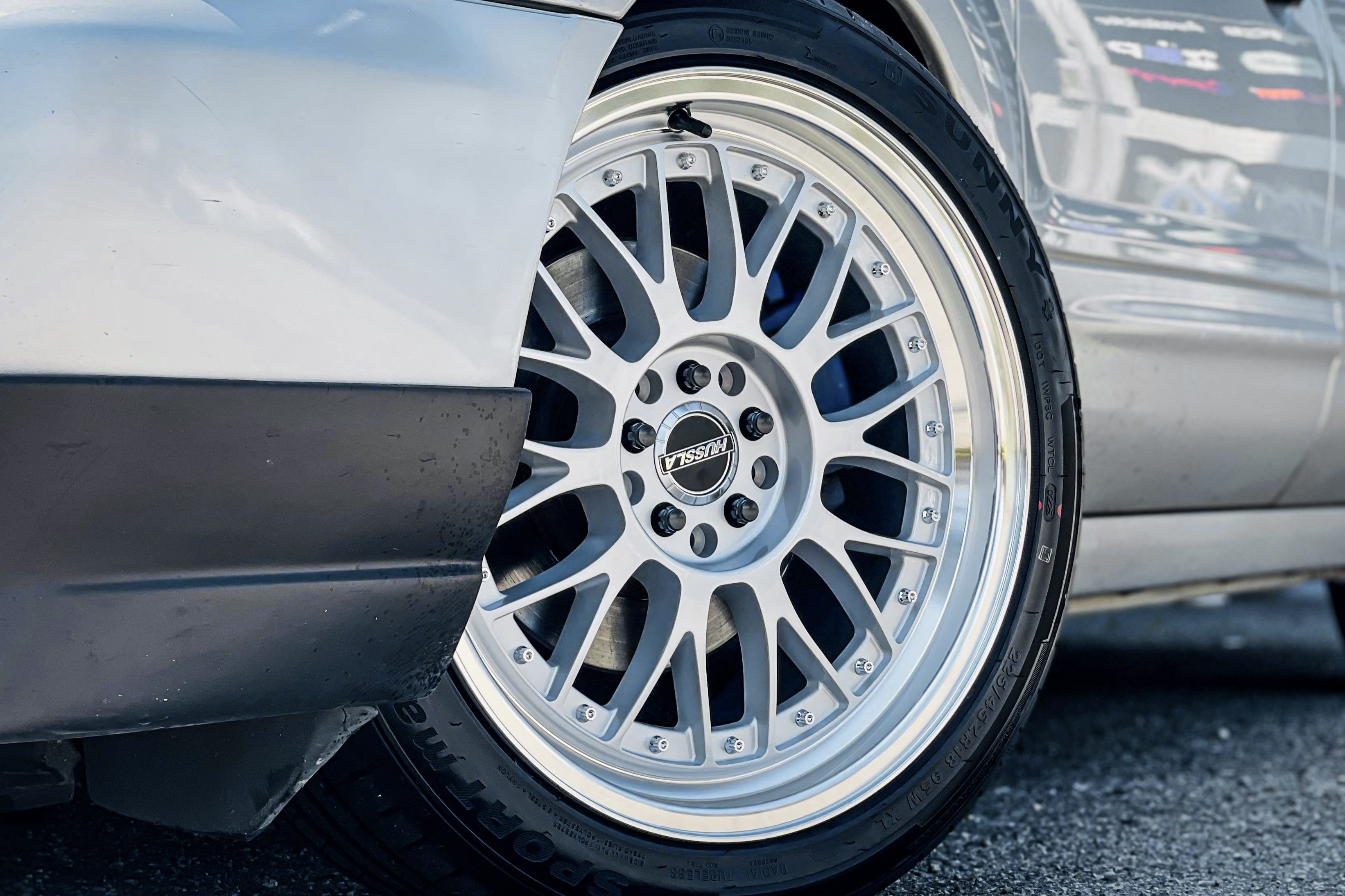subaru forester hussla 021 silver machined lip wheel #20893