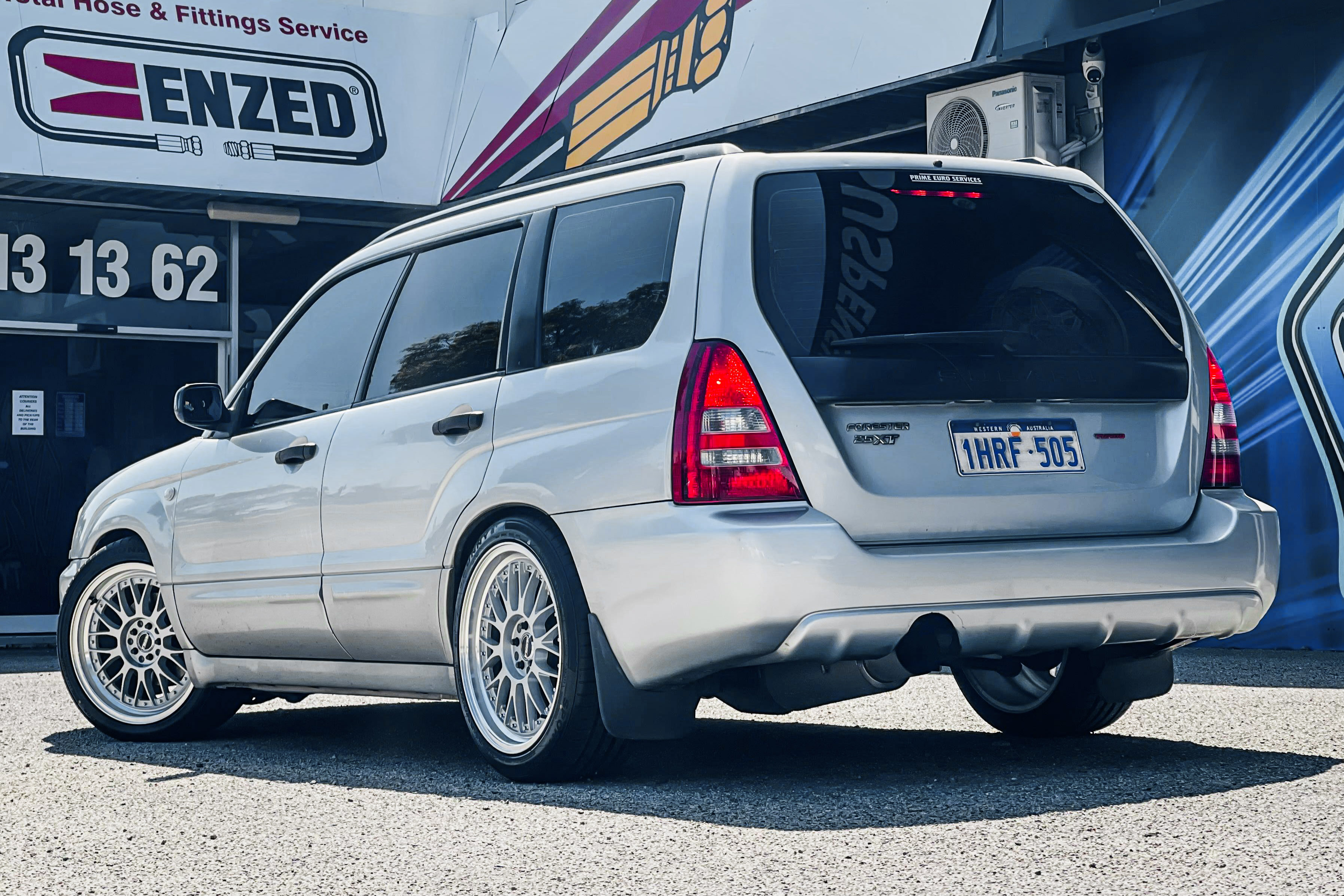 subaru forester hussla 021 silver machined lip wheel #20893