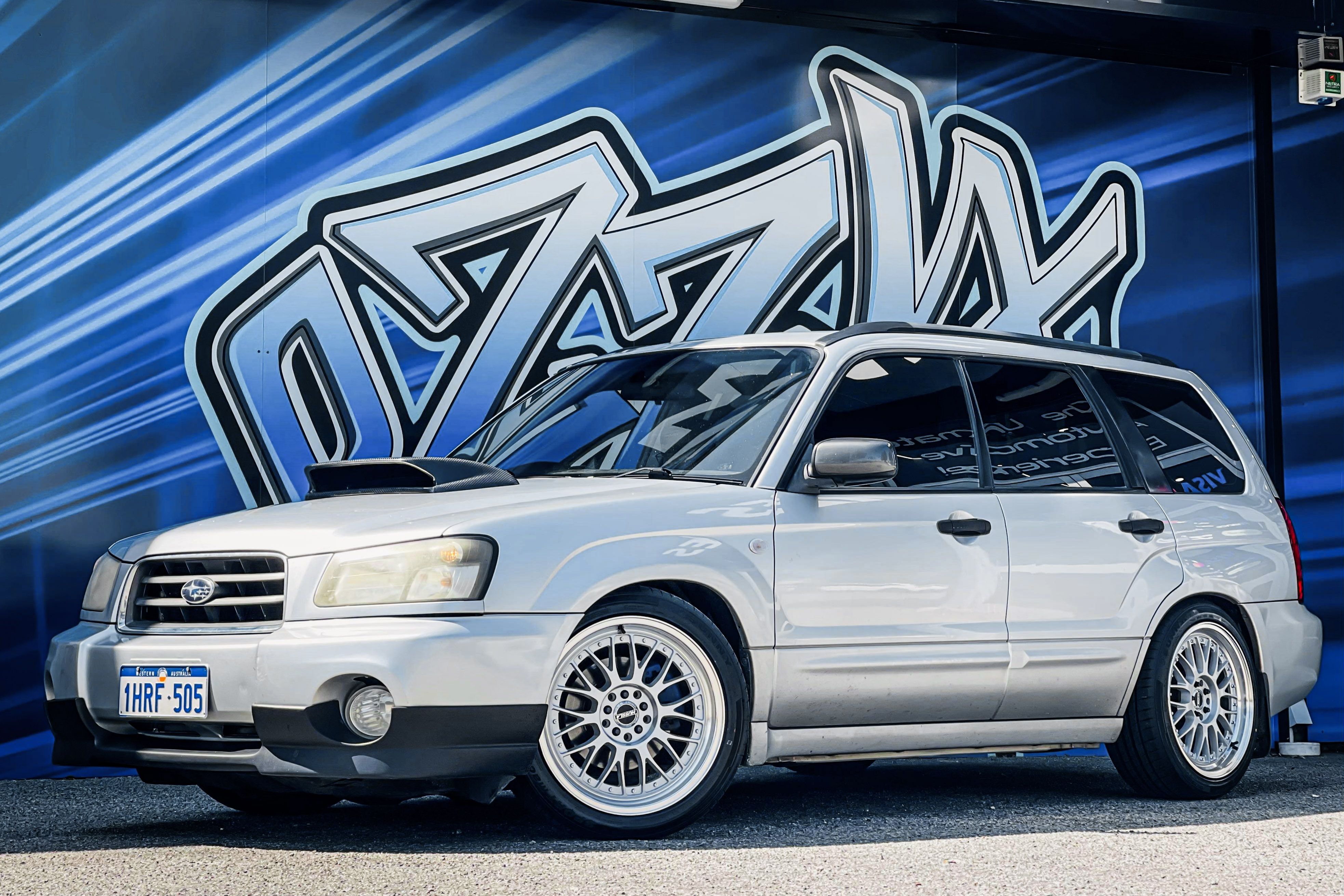 subaru forester hussla 021 silver machined lip wheel #20893