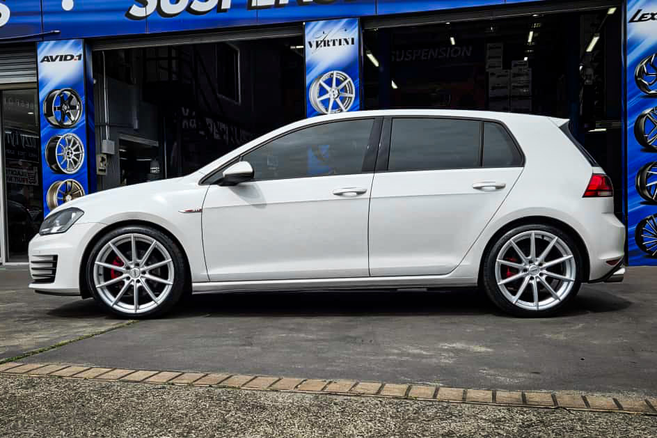 volkswagen golf hussla moz bright silver wheel #20895