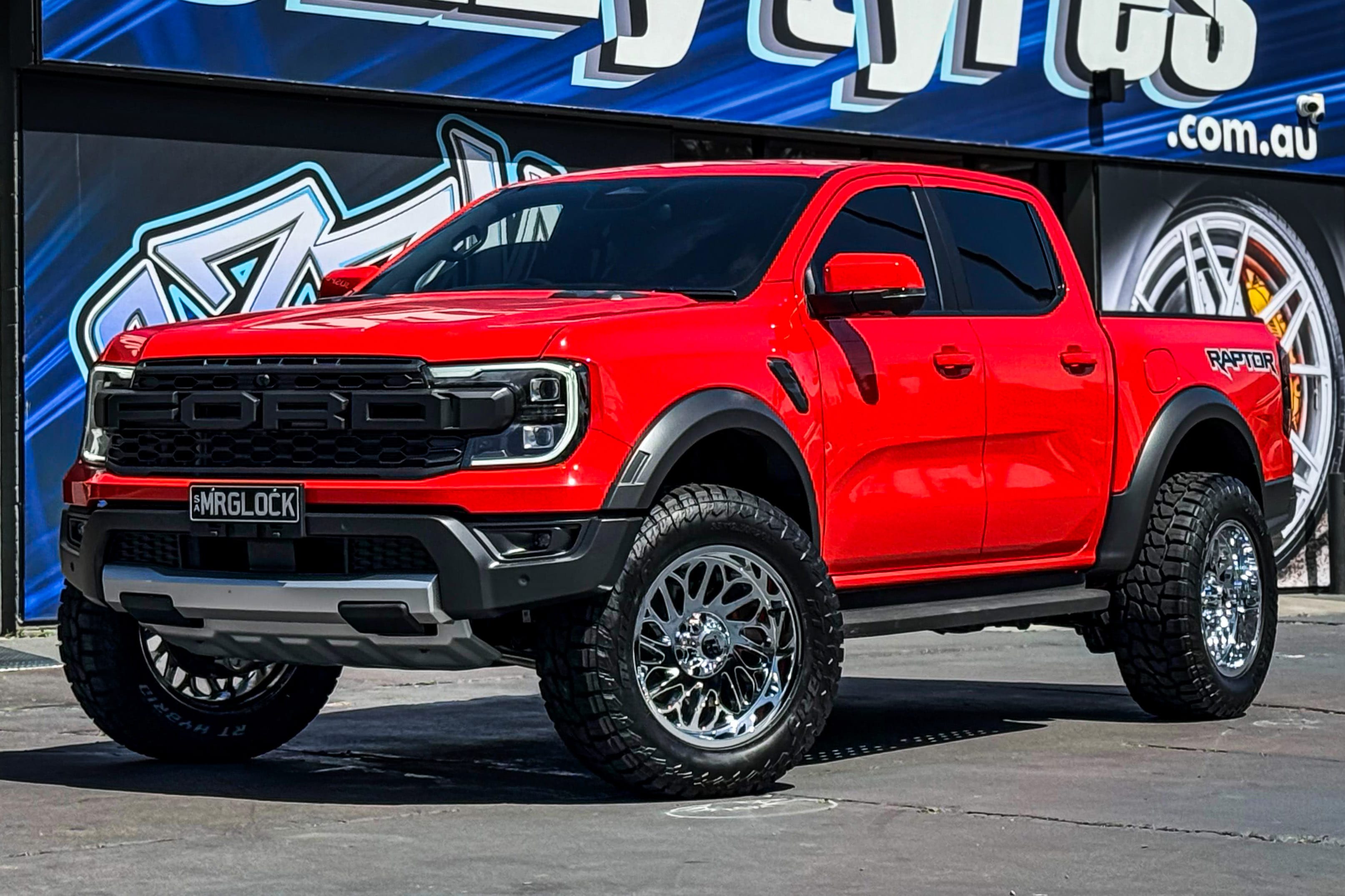 ford ranger raptor hussla mac 10 chrome chrome wheel #21010