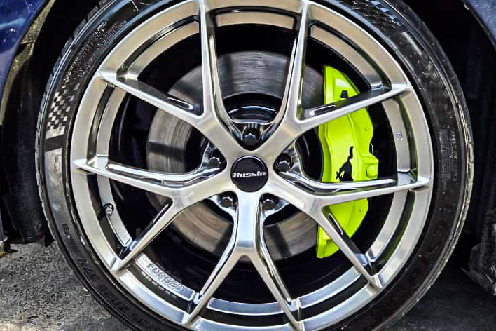 ford mustang hussla forged b6 diamond black wheel #21016