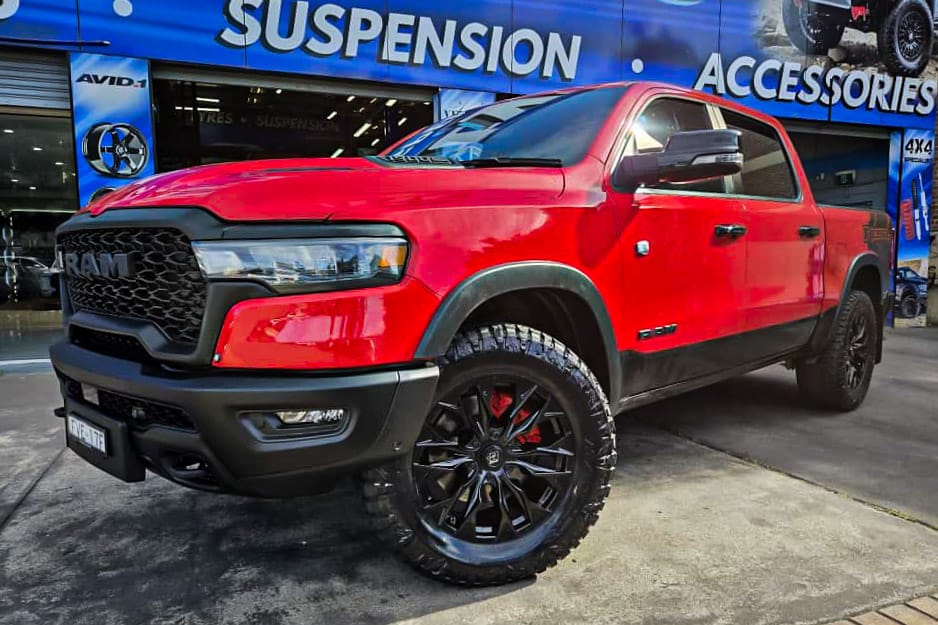 ram 1500 hussla phantom gloss black wheel #21018