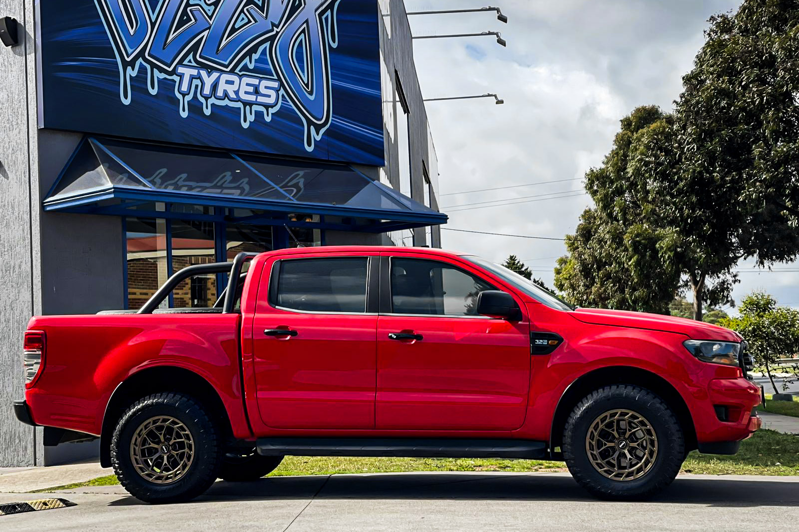 ford ranger hussla gunner copper bronze wheel #21096