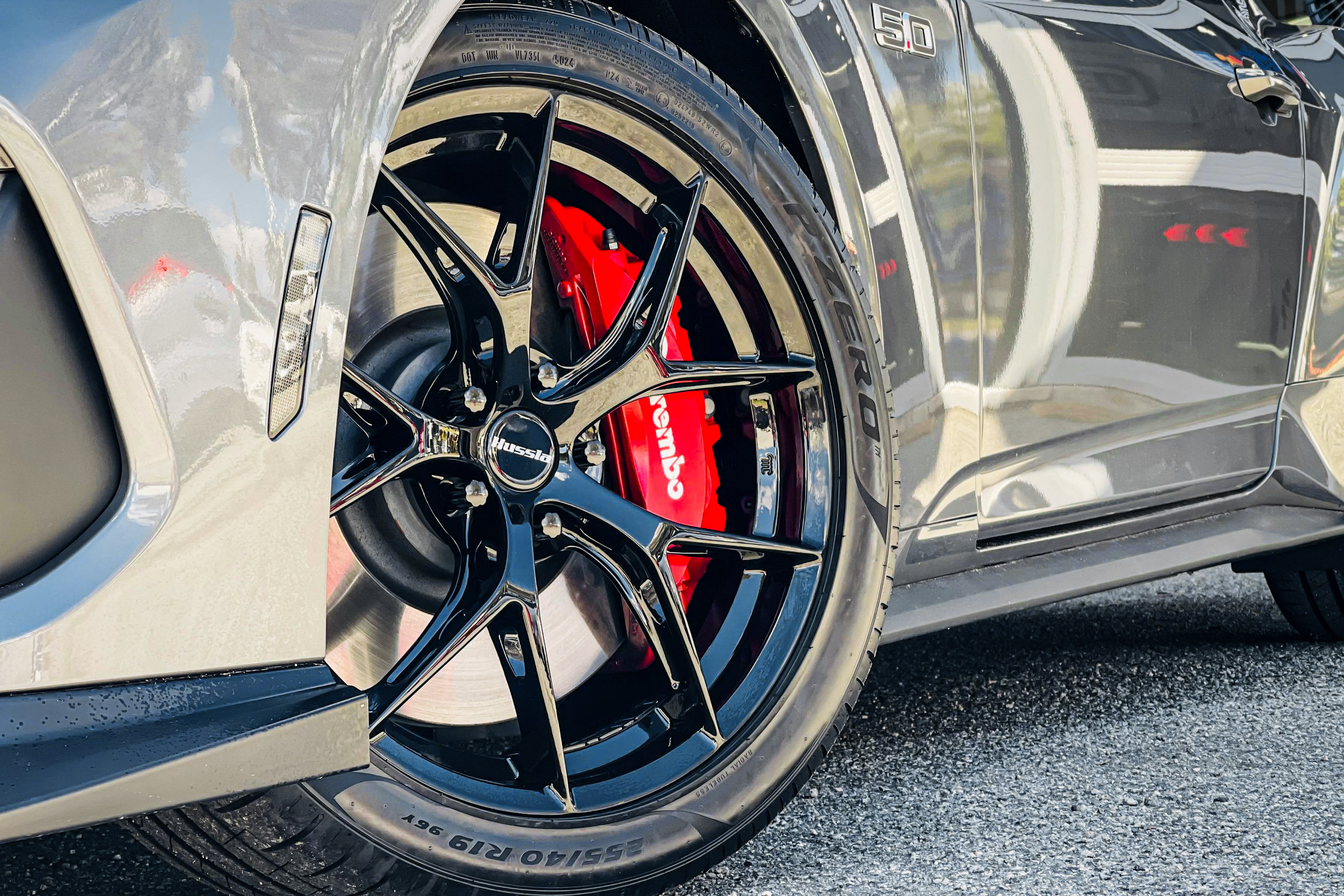 ford mustang hussla forged b6 gloss black wheel #21226