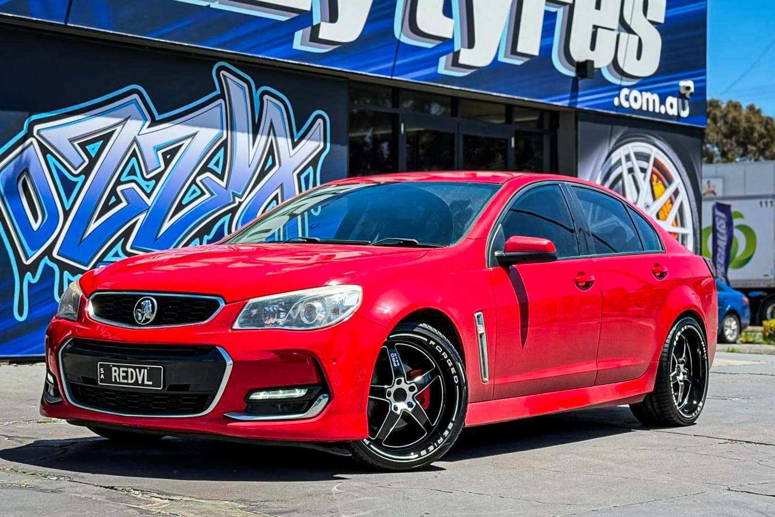holden commodore pro drag pd1 black lip wheel #21386