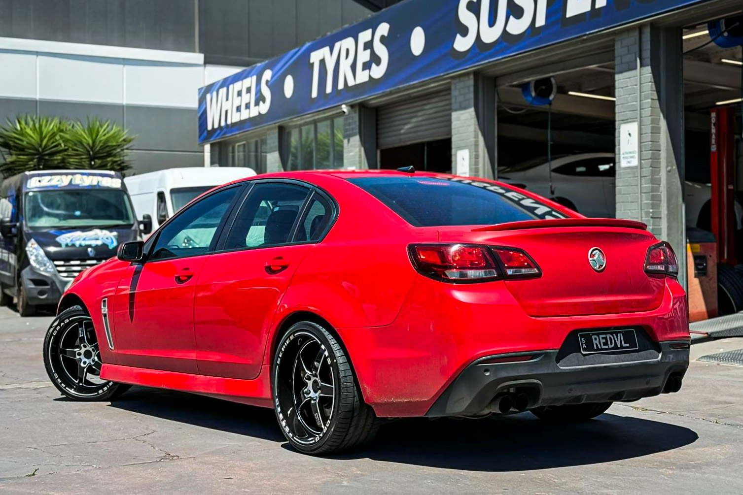 holden commodore pro drag pd1 black lip wheel #21386