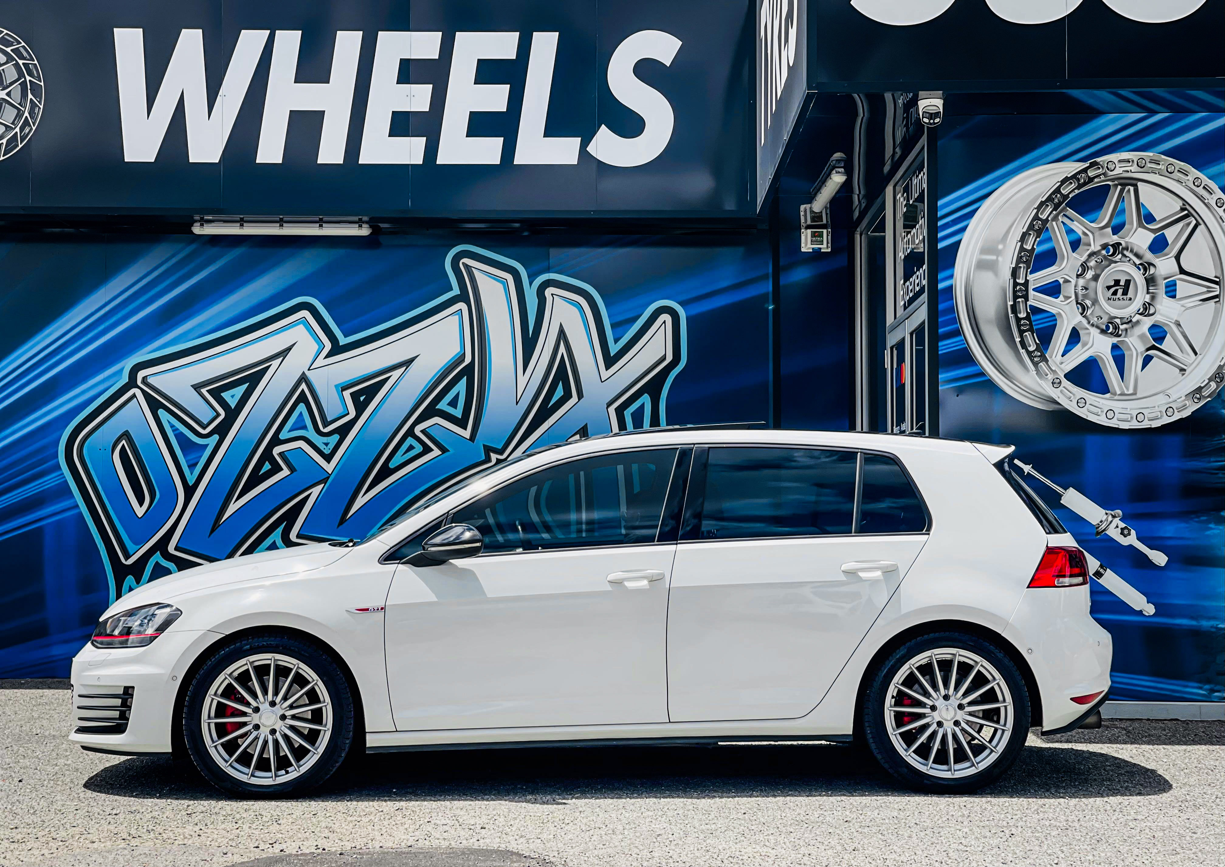 volkswagen golf hussla berlin bright silver wheel #21401