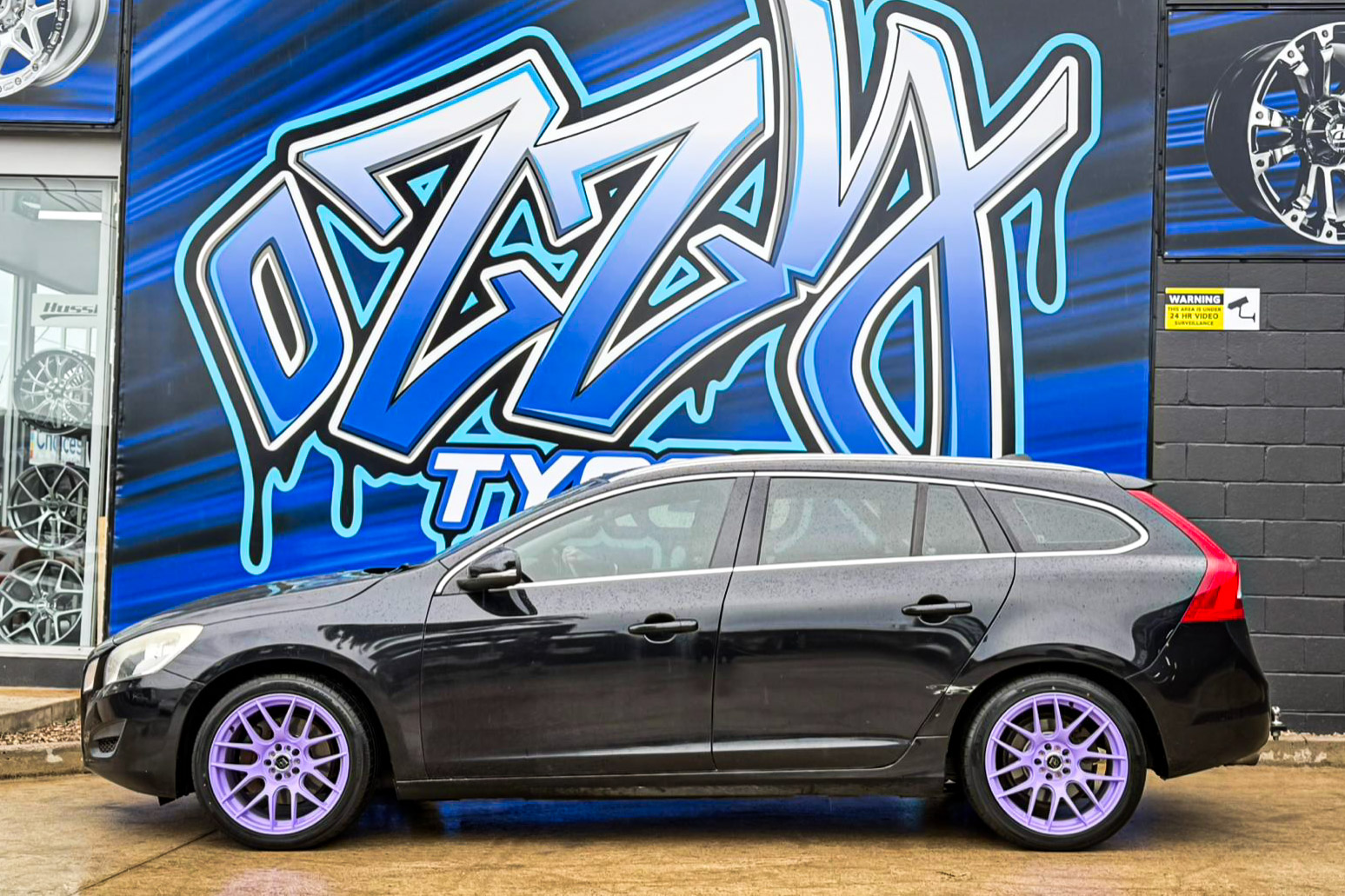 volvo v60 hussla 030 pastel purple wheel #21402