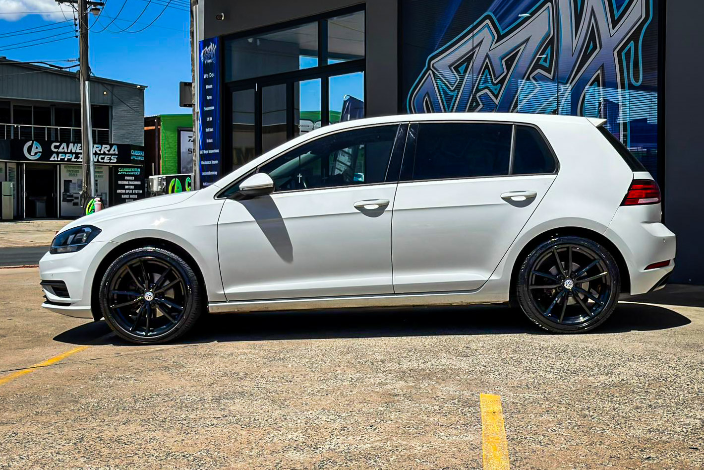 volkswagen golf euro spec replica wolf 991 gloss black wheel #21505
