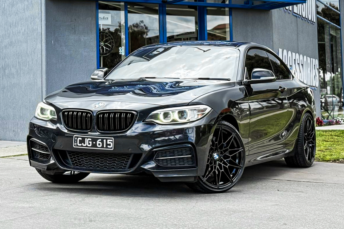 bmw 2 series euro spec replica web 877 gloss black wheel #21625