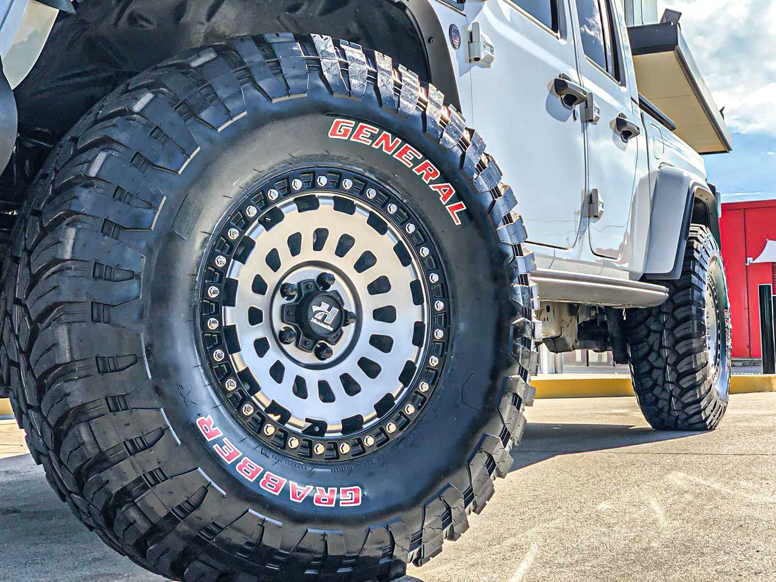 Jeep wrangler hussla strikeforce matte grey #2181