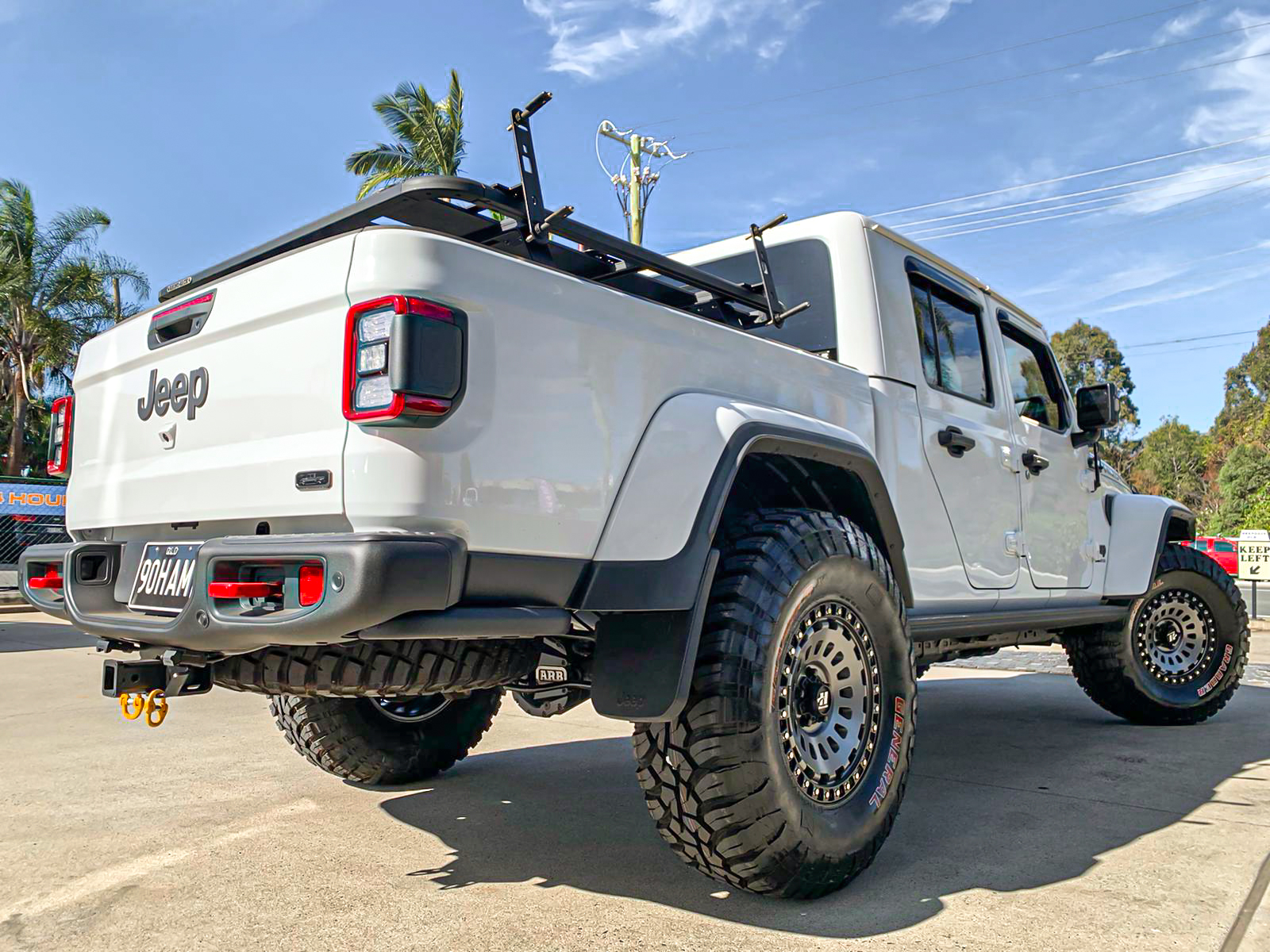 Jeep wrangler hussla strikeforce matte grey #2181