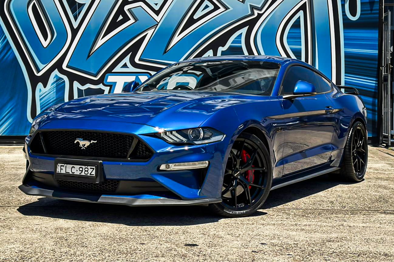 ford mustang hussla forged b6 gloss black wheel #21850