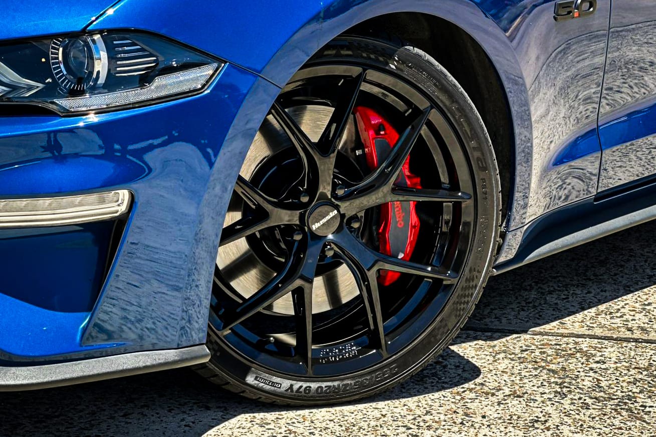 ford mustang hussla forged b6 gloss black wheel #21850