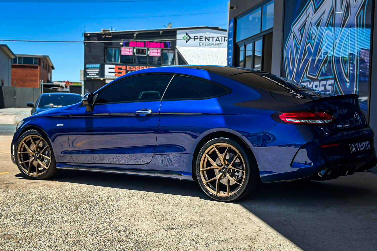 mercedes-benz c-class hussla forged b5 matte bronze wheel #22022