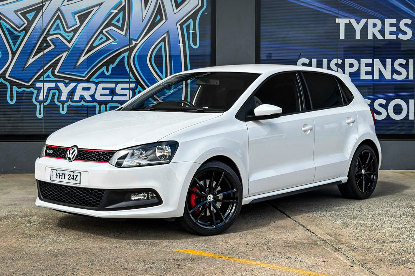 volkswagen polo euro spec replica wolf 991 gloss black wheel #22228