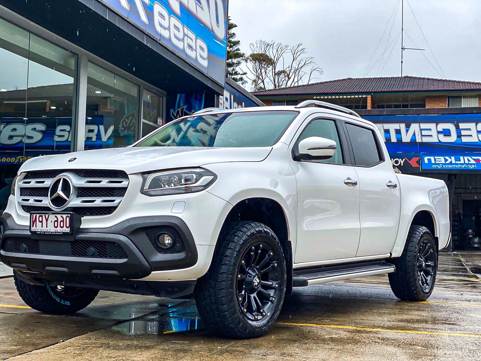 mercedes-benz x-class hussla ambush matte black wheel #2267