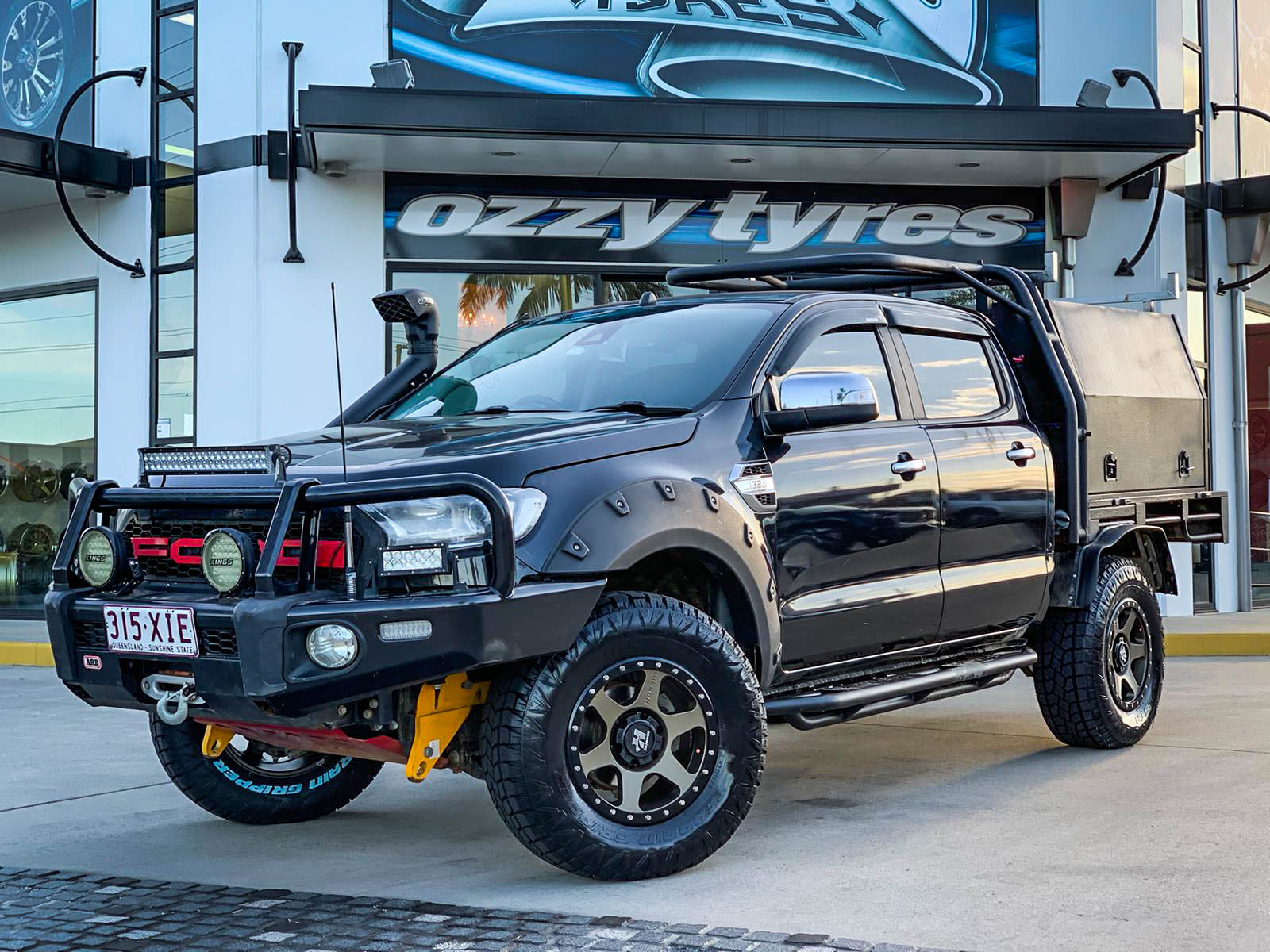 FORD RANGER HUSSLA SPITFIRE MATTE BRONZE BLACK LIP CHROME BOLTS #2607