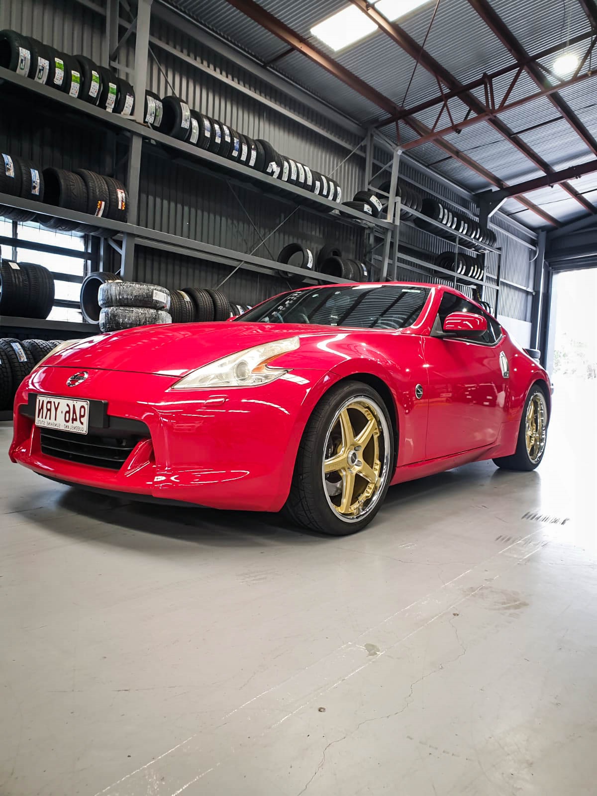 NISSAN 370Z VERTINI DRIFT GOLD CHROME LIP Wheel #276