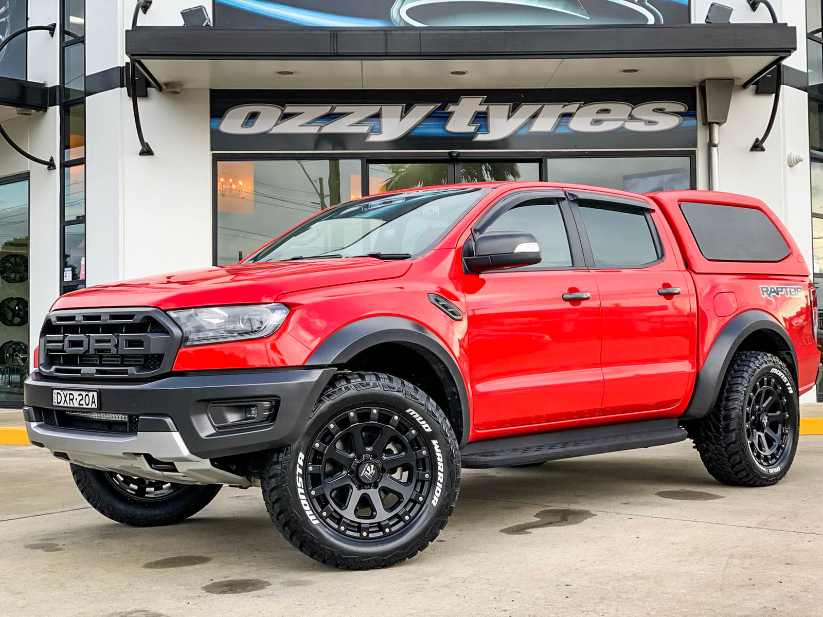 FORD RANGER HUSSLA TAKE OVER MATTE BLACK CHROME BOLTS #2833