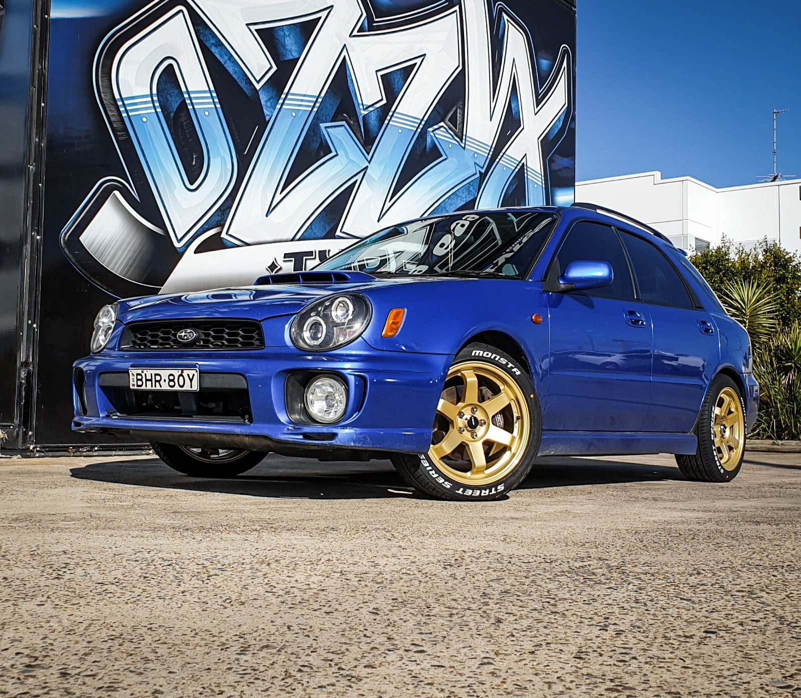 subaru wrx avid av-06 gloss gold wheel #304