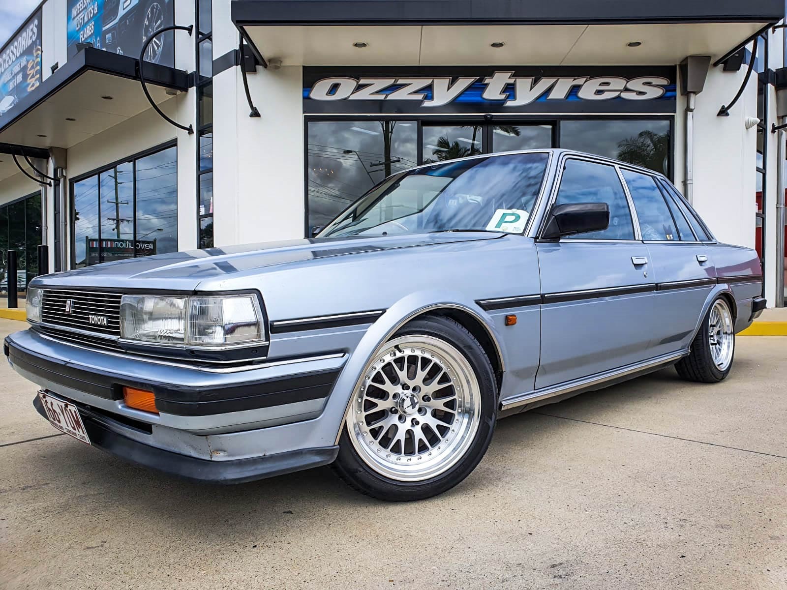 Toyota avid av-12 gloss silver machined face lip #3095