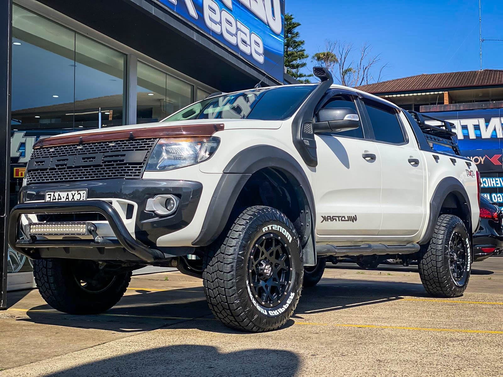 FORD RANGER HUSSLA GLOCK MATTE BLACK Wheel #3409