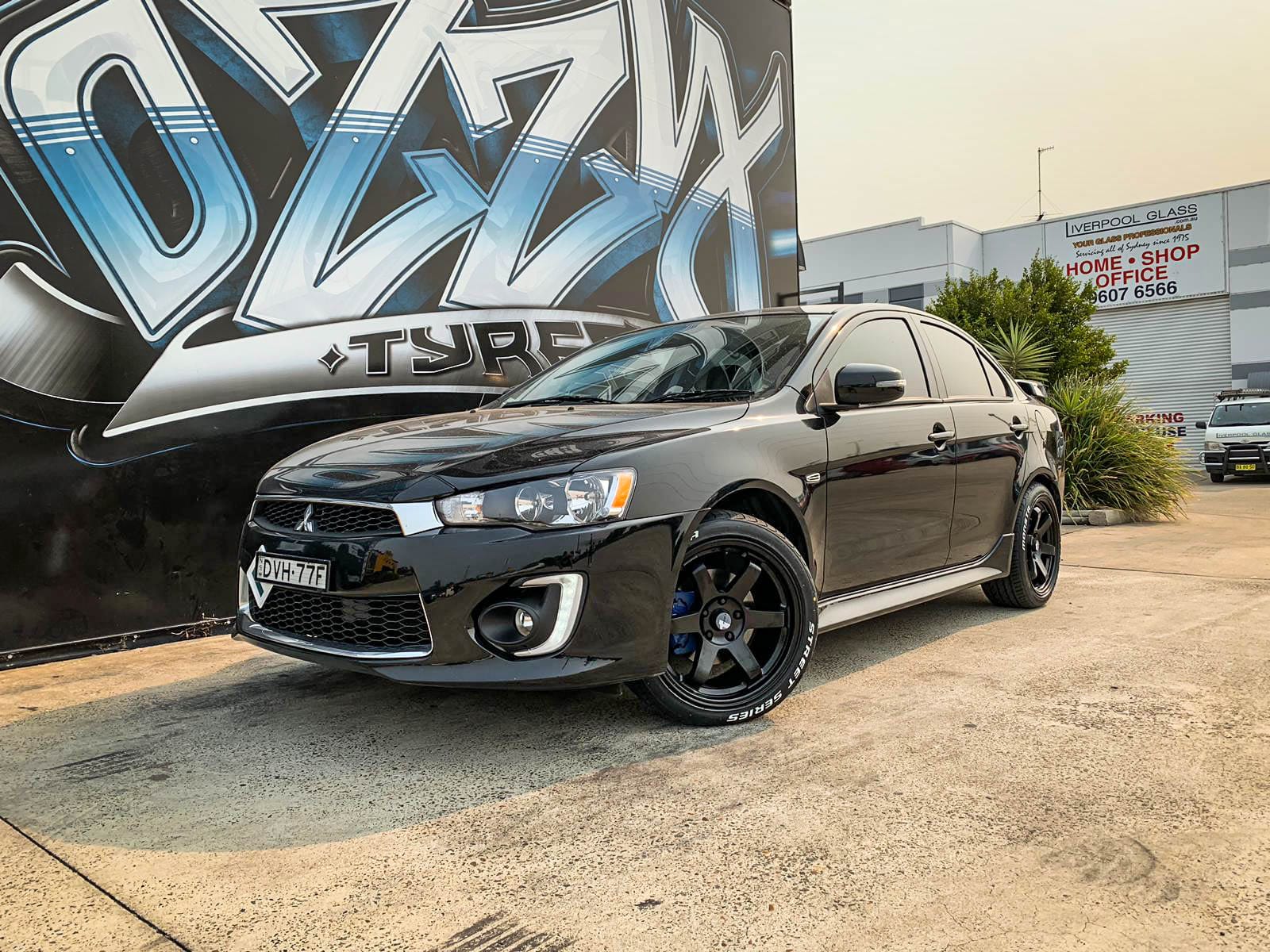 Mitsubishi lancer avid av-06 matte black #3552