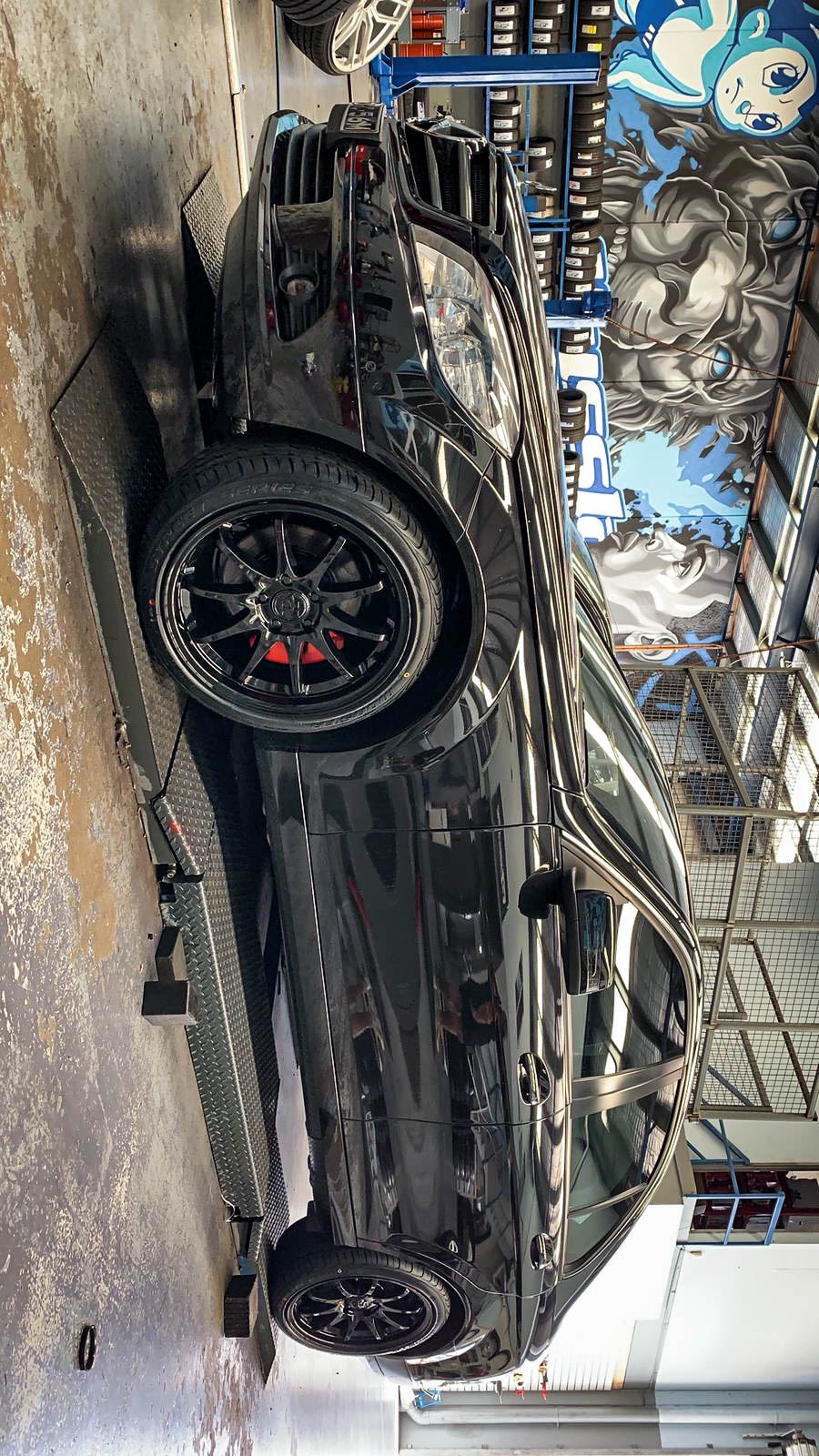 Mercedes-benz c-class hussla jdm gloss black #3676