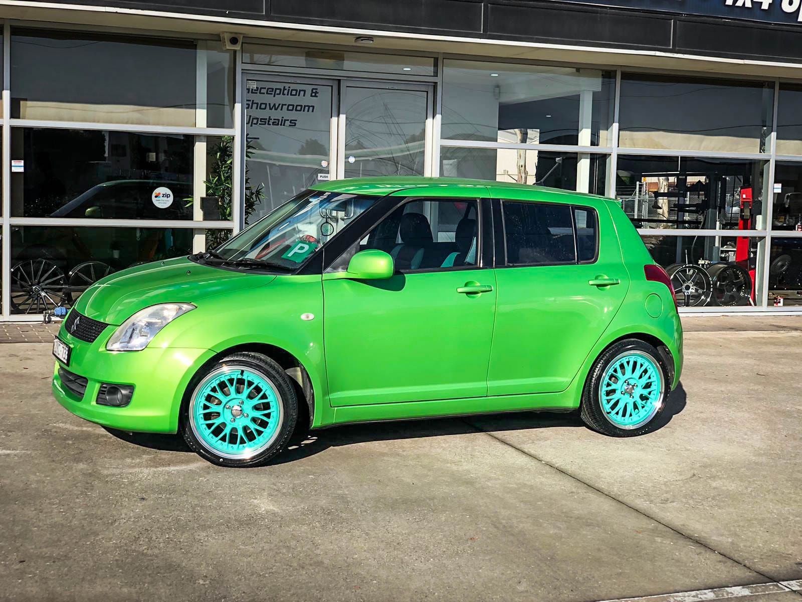 SUZUKI SWIFT HUSSLA 021 TIFFANY BLUE MACHINED LIP #3704