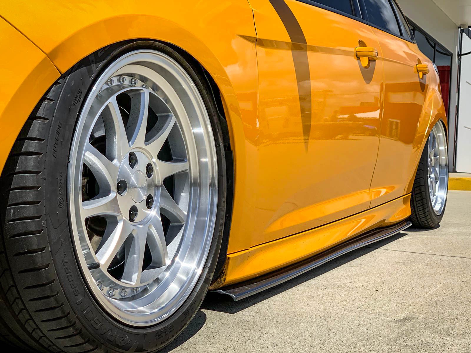 Ford focus avid av-56 machined silver #3751