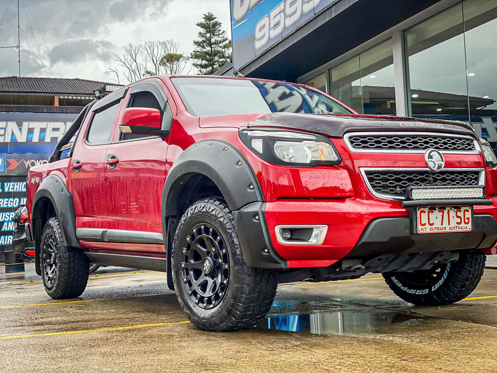 HOLDEN COLORADO HUSSLA TAKE OVER MATTE BLACK CHROME BOLTS #3866