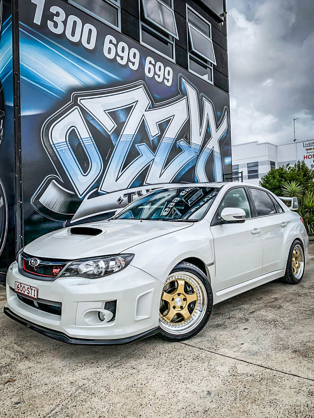 SUBARU WRX STI HUSSLA ZEN GOLD CHROME RIVETS MACHINED LIP #4413