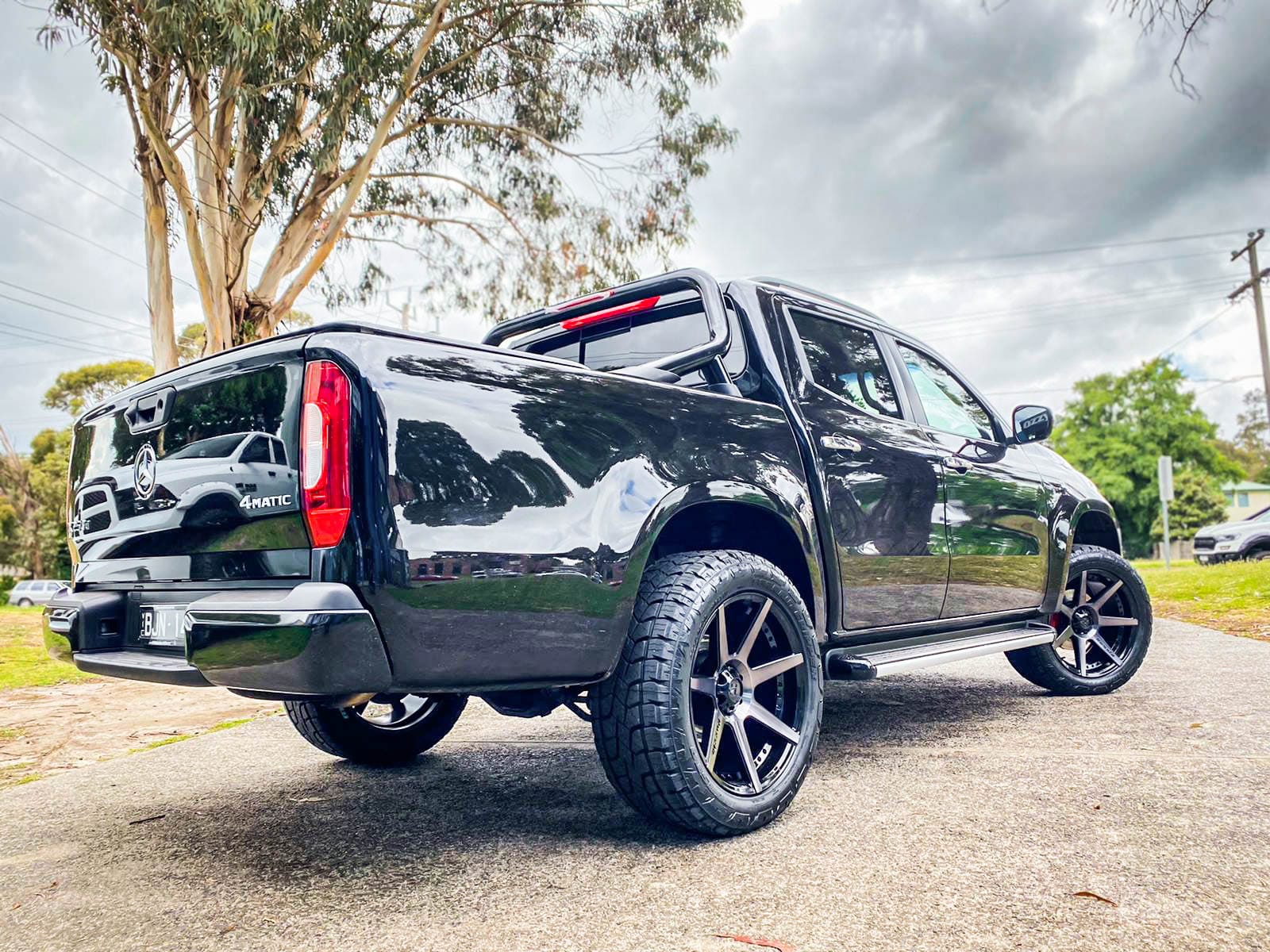 Mercedes-benz x-class hussla dynasty super dark tint #4547