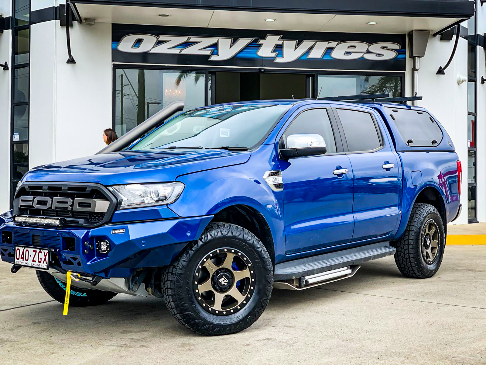 FORD RANGER HUSSLA SPITFIRE MATTE BRONZE BLACK LIP CHROME BOLTS #4858