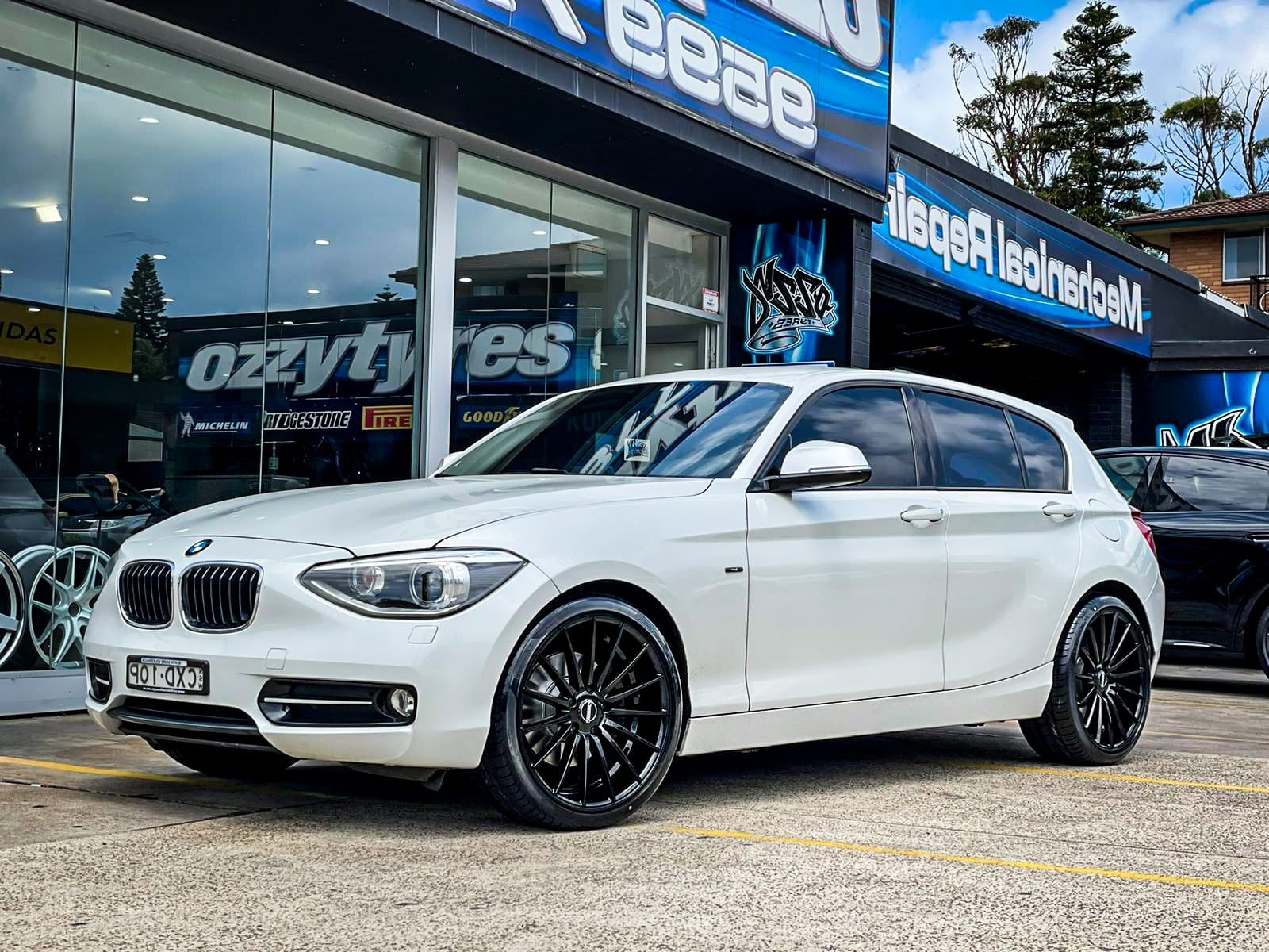 bmw 1 series hussla berlin gloss black wheel #4909