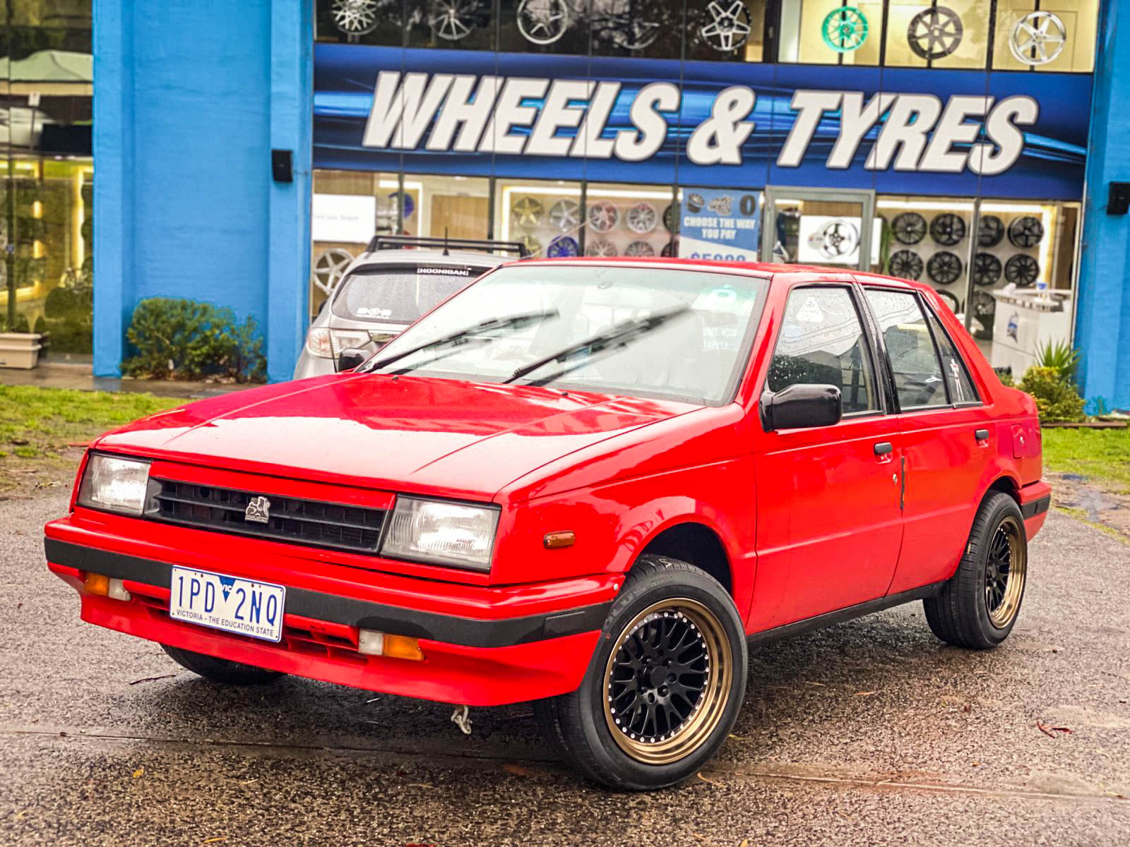 holden gemini avid av-12 black bronze lip wheel #491