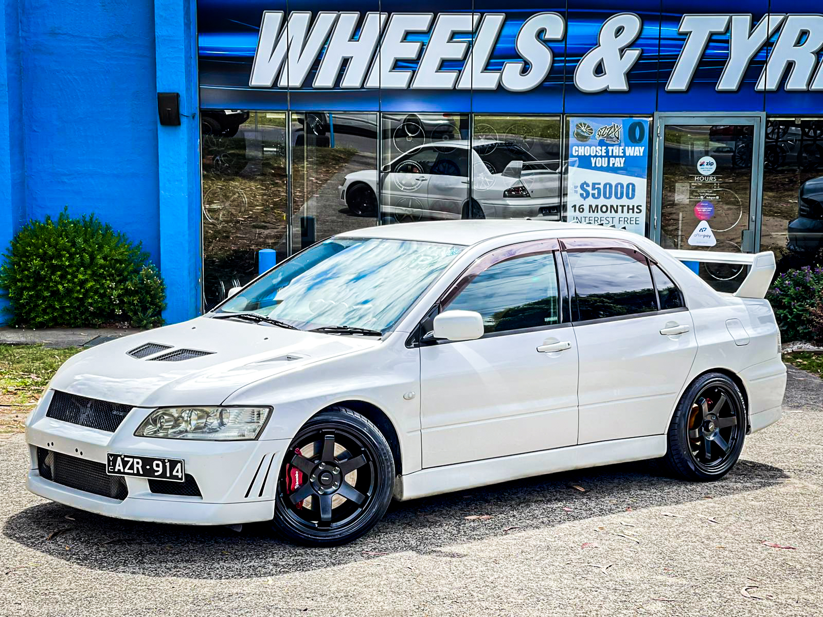 MITSUBISHI LANCER EVOLUTION AVID AV-06 MATTE BLACK #5029