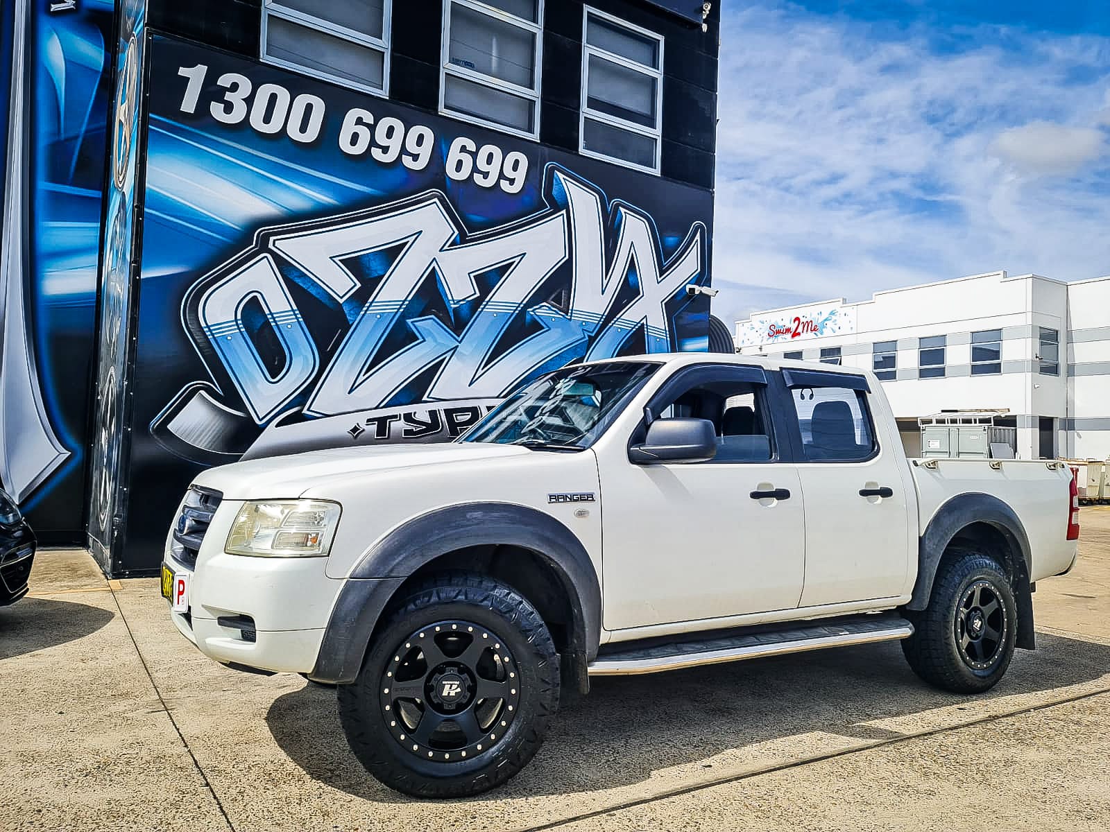 FORD RANGER HUSSLA SPITFIRE MATTE BLACK #5133