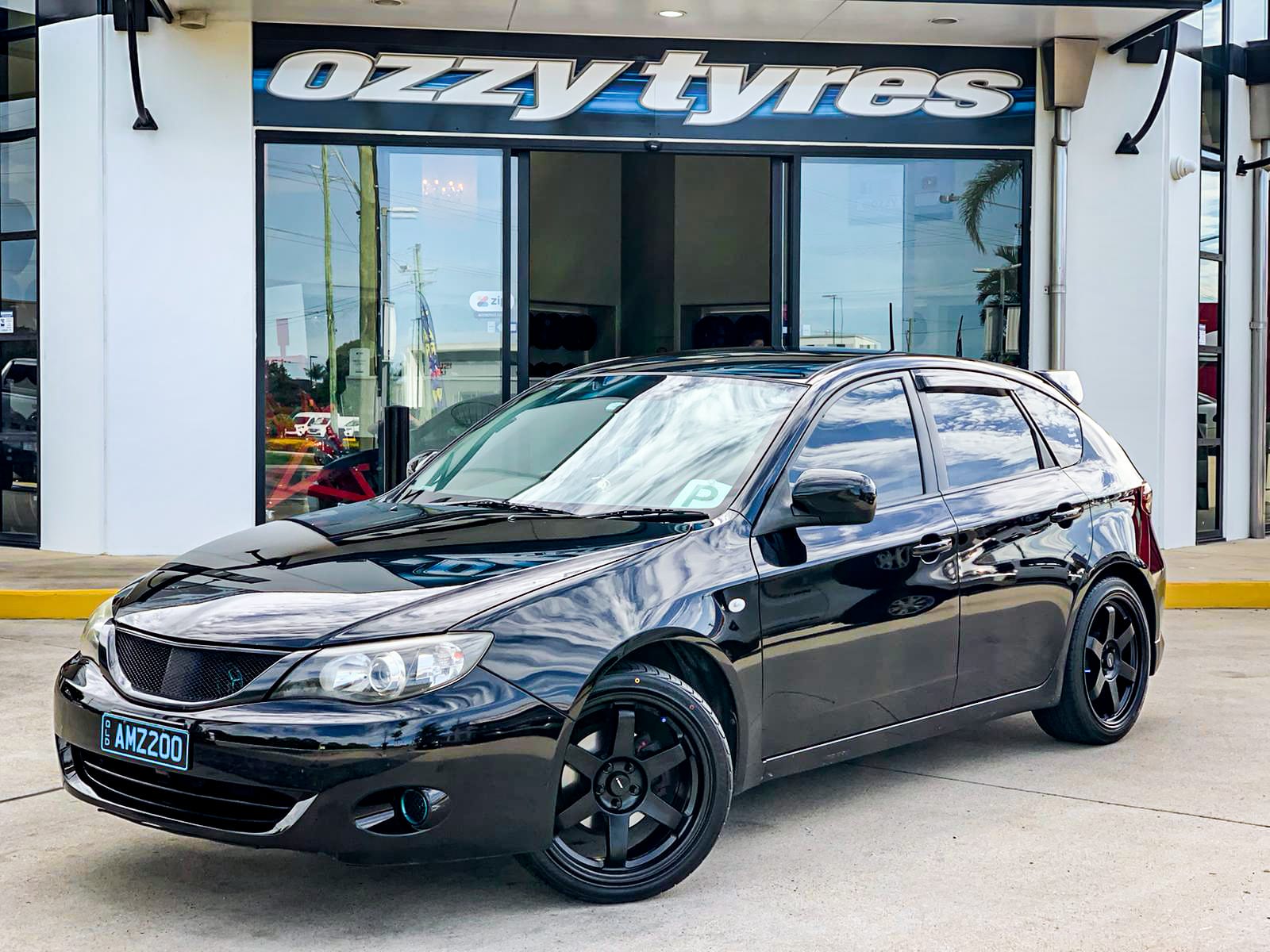 SUBARU IMPREZA AVID AV-06 MATTE BLACK #5516