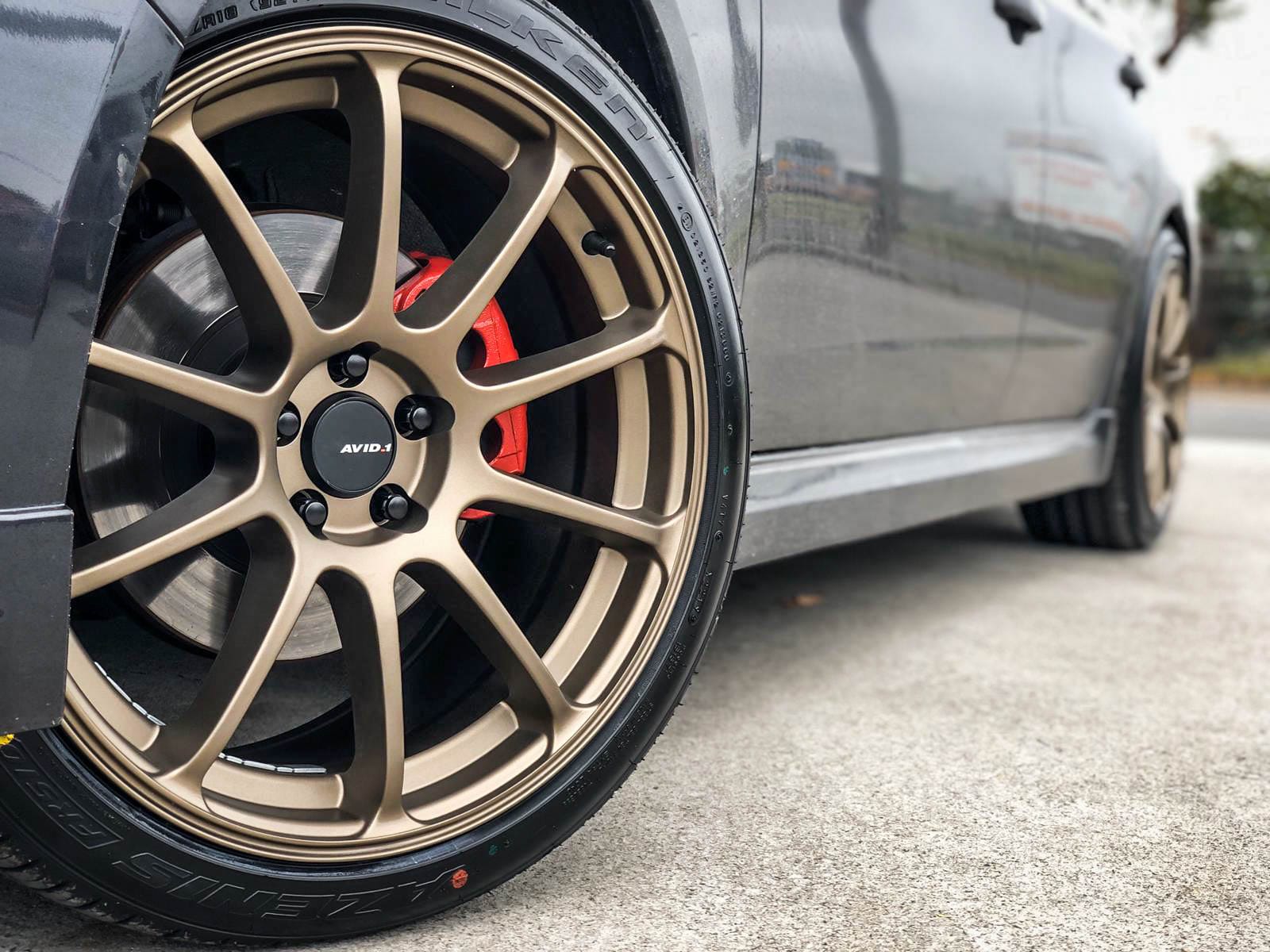 Subaru wrx avid av-27 matte bronze #579