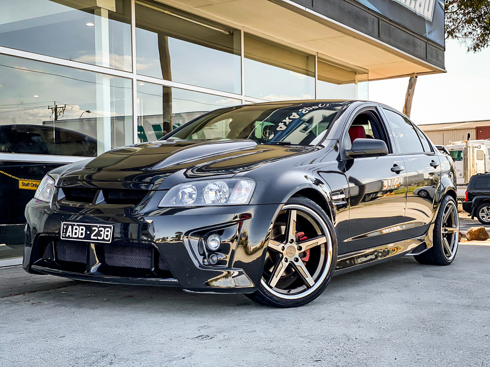 holden commodore vertini rf1.7 brushed bronze chrome lip wheel #5814