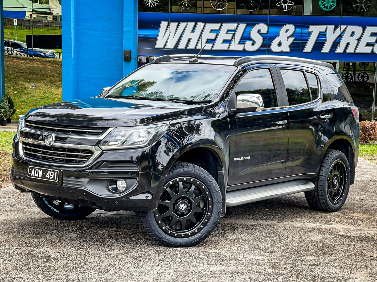 holden trailblazer hussla raptor matte black wheel #5906