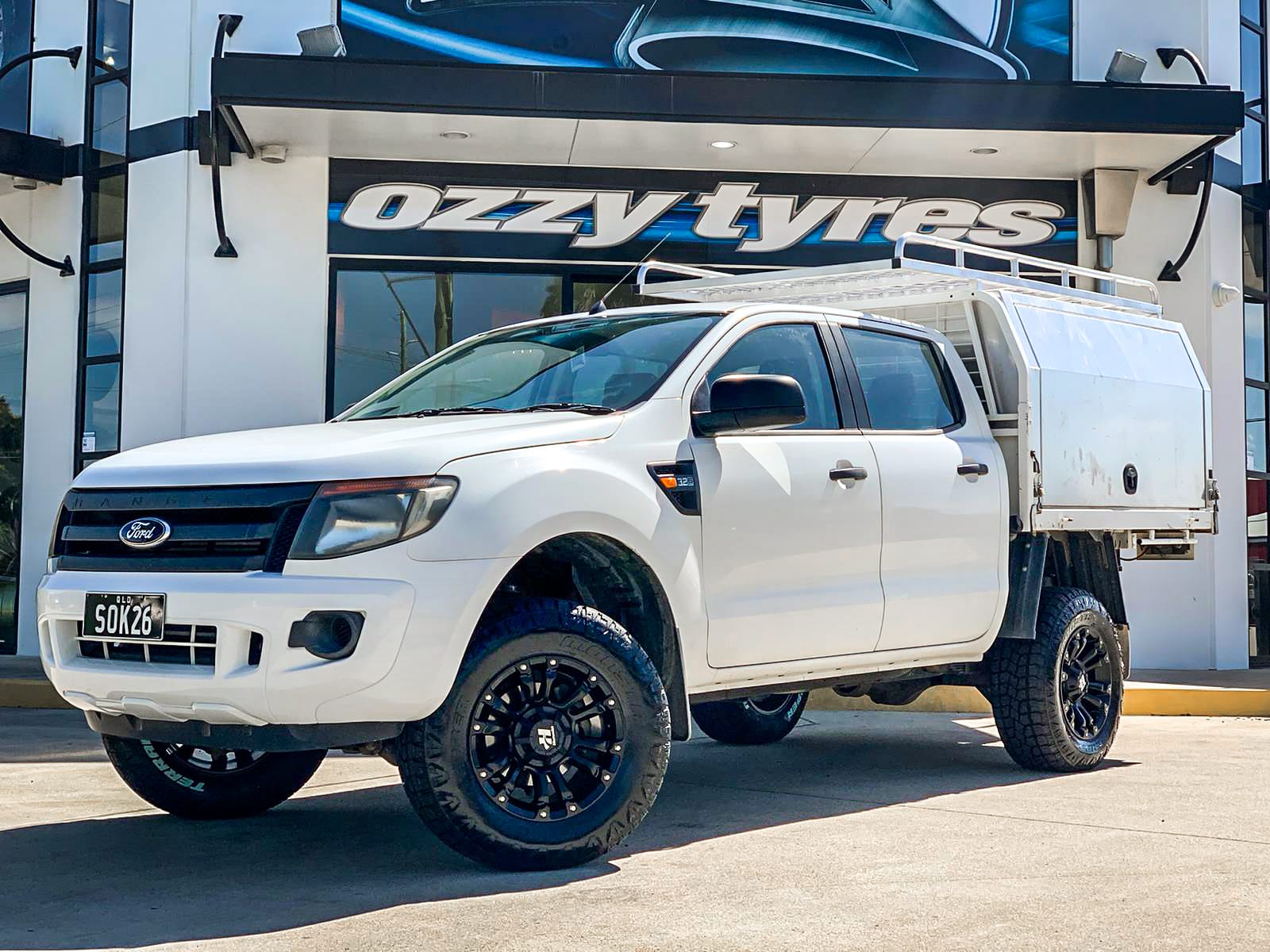 FORD RANGER HUSSLA AMBUSH MATTE BLACK Wheel #6045