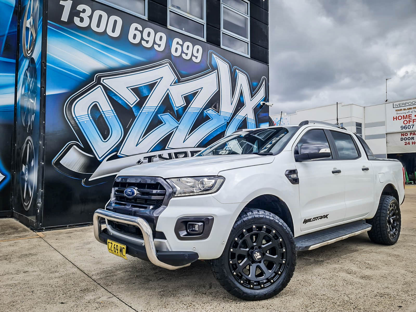 FORD RANGER HUSSLA TAKE OVER MATTE BLACK CHROME BOLTS Wheel #6108