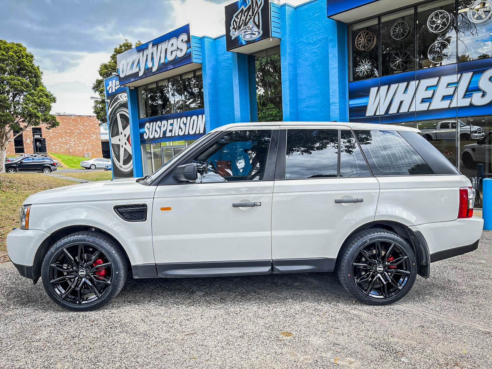 land rover range rover hussla medusa gloss black wheel #6233