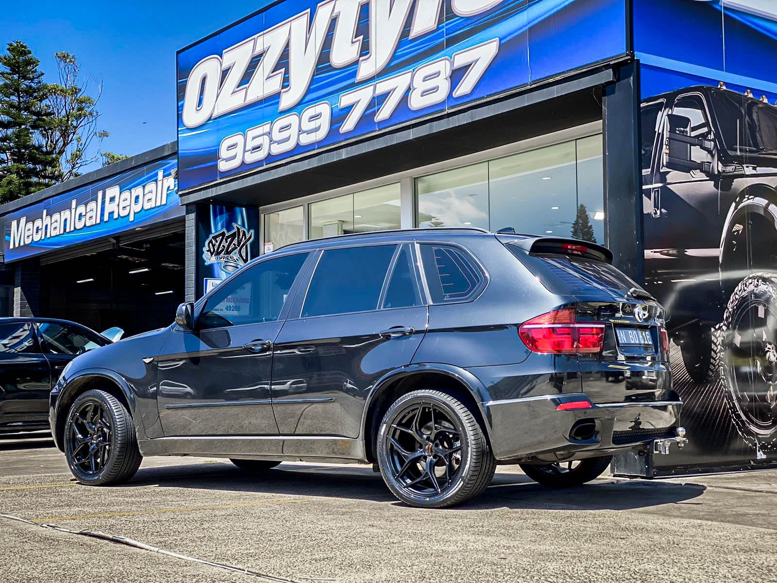 bmw x5 m hussla shaz matte black wheel #6281